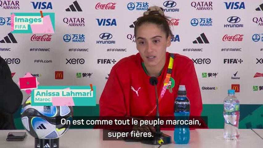 Maroc (F) : Anissa Lahmari - "Très heureuses pour le peuple marocain"