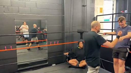 Reporter Joe Crossley being put through his paces