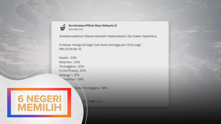 Lebih 15 peratus keluar mengundi awal di enam negeri dan satu PRK setakat 9 Pagi | Astro Awani