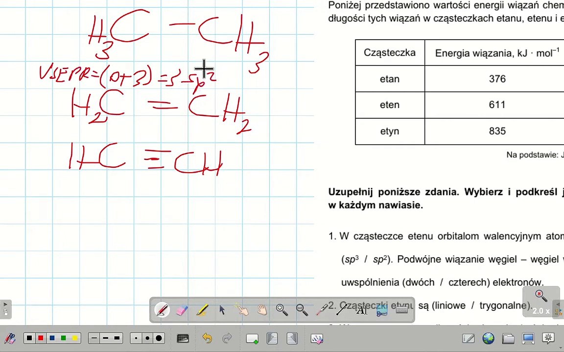 Zadanie 20 CKE 2021 MARZEC ETAN ETEN I ETYN. #chemia #chemistry - video ...