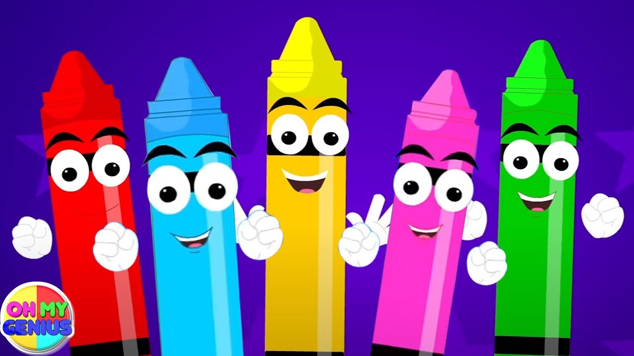 Five Little Crayons - More Preschool Nursery Rhymes And Children Songs ...