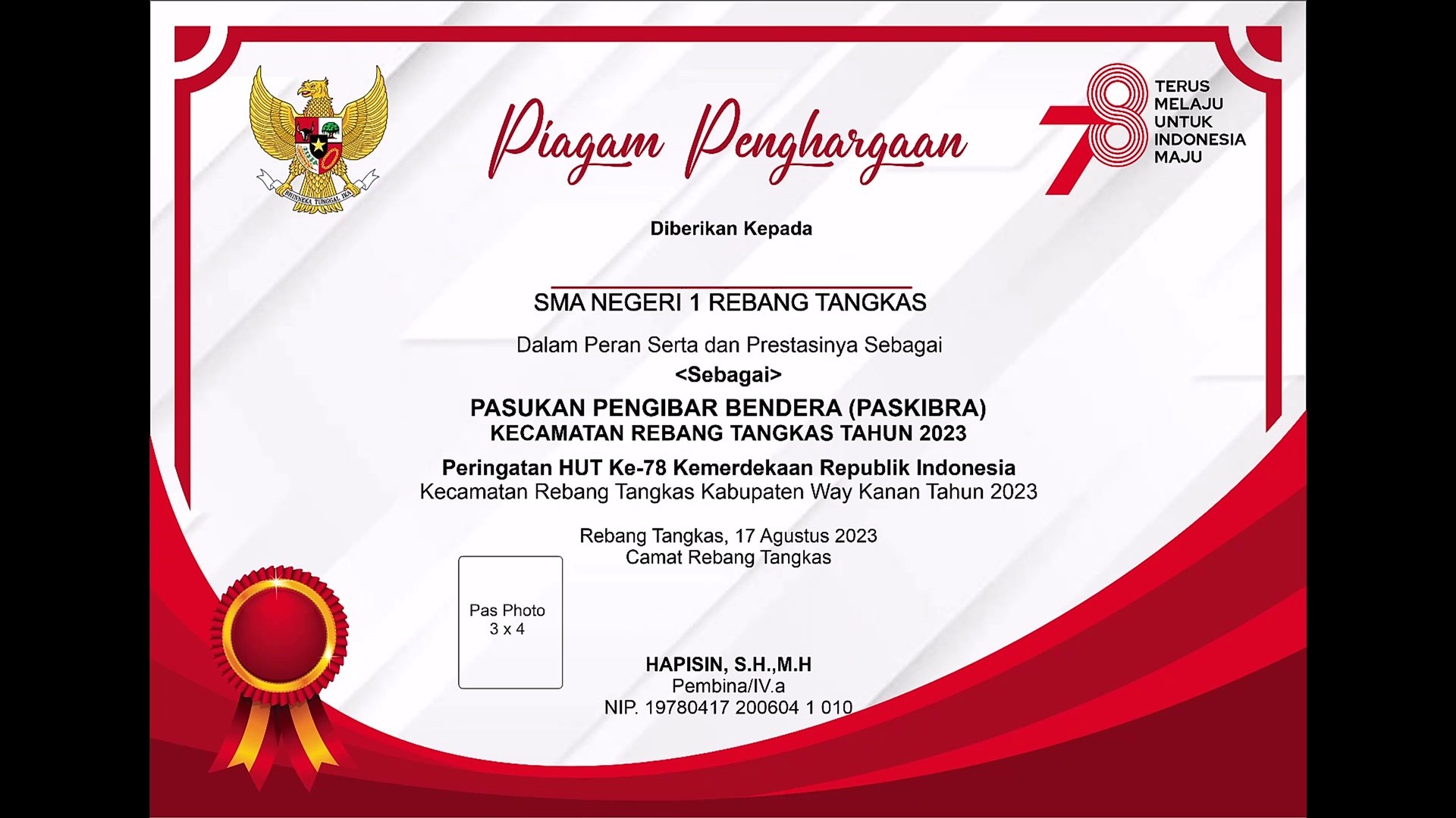 Logotipo De Paskibra Cdr 574 Bendera Merah Putih Indonesia Stock