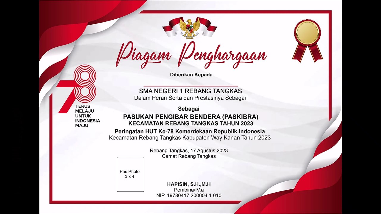 PIAGAM PASKIBRA HUT RI KE 78 TAHUN 2023 Versi 8 - Video Dailymotion