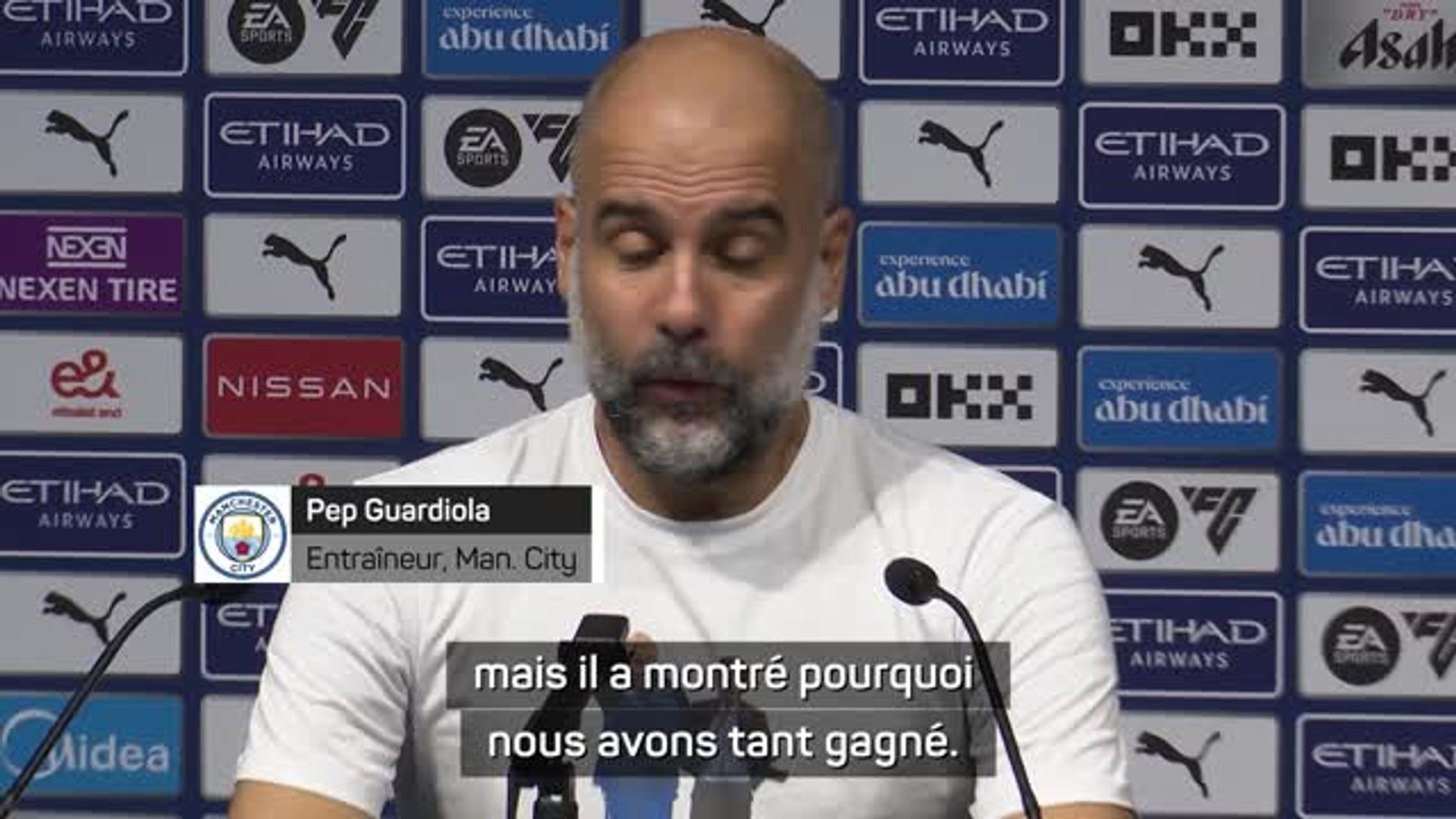 Manchester City - Guardiola : "Cette équipe ne cesse de m'étonner ...