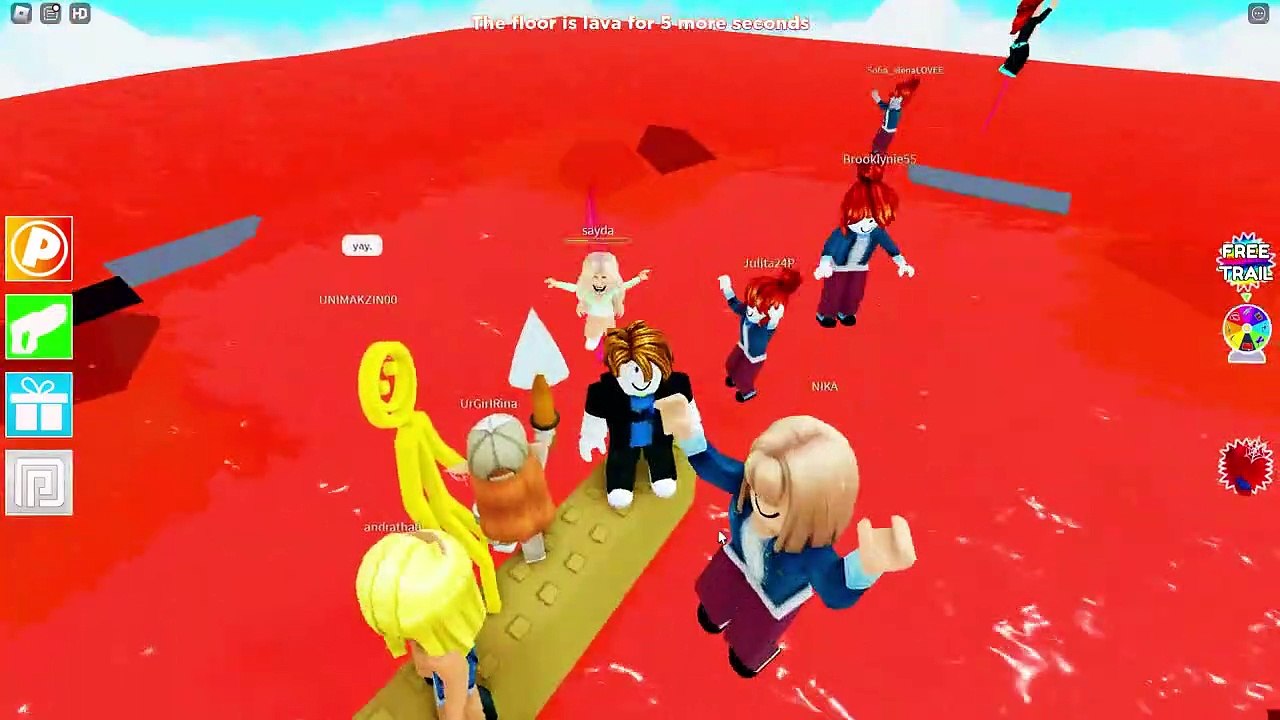 The FLOOR is LAVA in Roblox... - Vidéo Dailymotion
