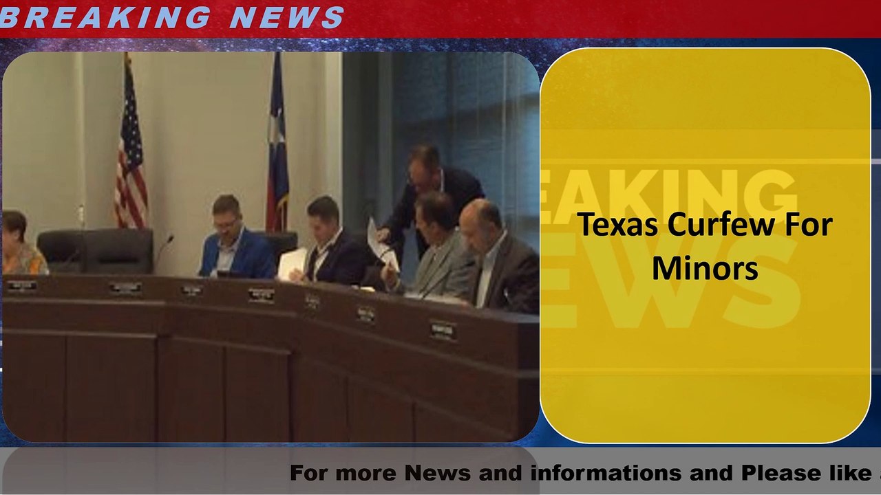 Texas Curfew For Minors - video Dailymotion