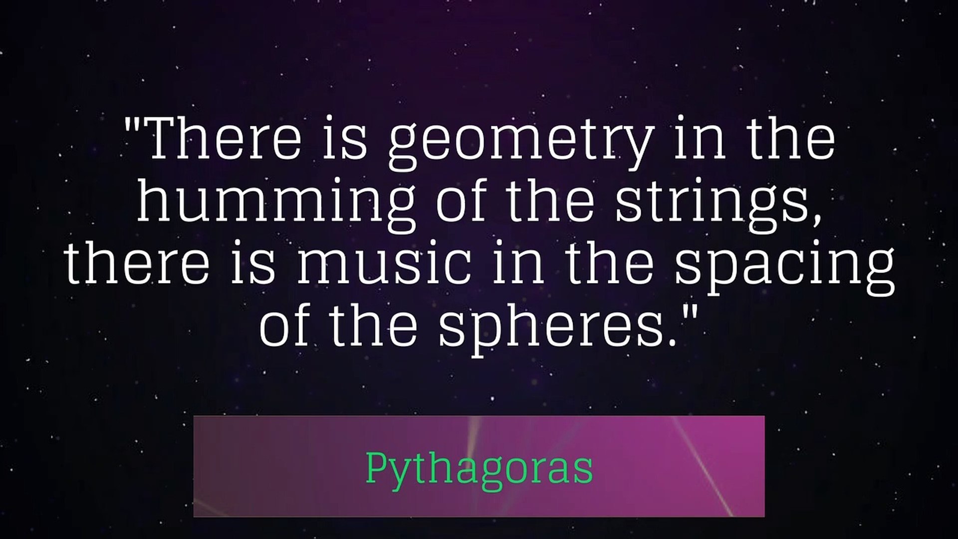 Quote From Pythagoras Math