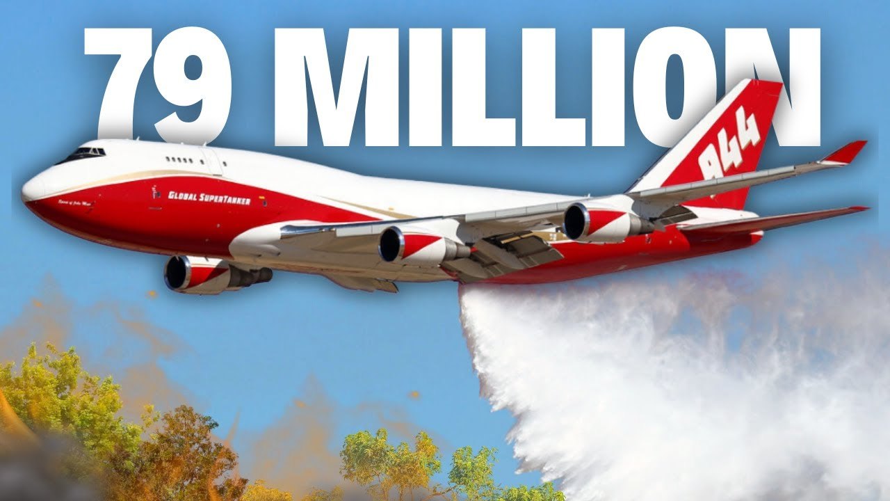The Incredible Boeing 747 Supertanker Firefighter Airplane - video ...
