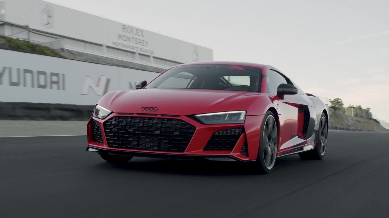 Audi R8 performance Coupe quattro takes last laps at Monterey Car Week ...