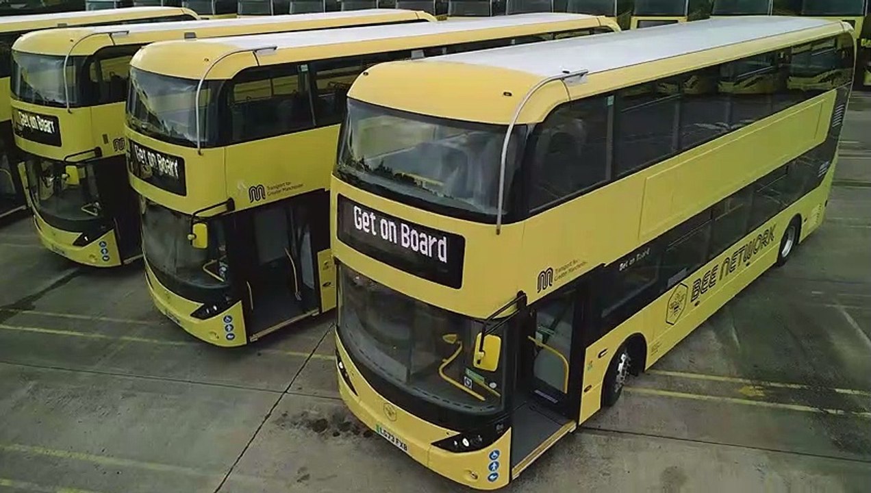 Drone footage of the new fleet of Bee Network buses - video Dailymotion