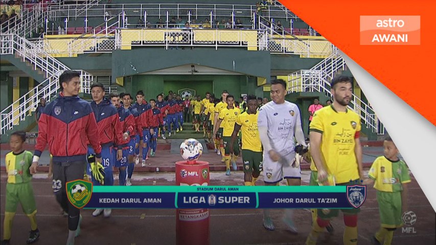 Liga Super: Kedah tangguh kejuaraan JDT di Stadium Darul Aman | Astro Awani
