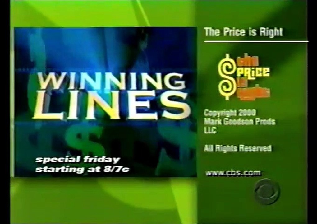 More Of The Price Is Right CBS Split Screen Credits (Part 2) Dedicated ...