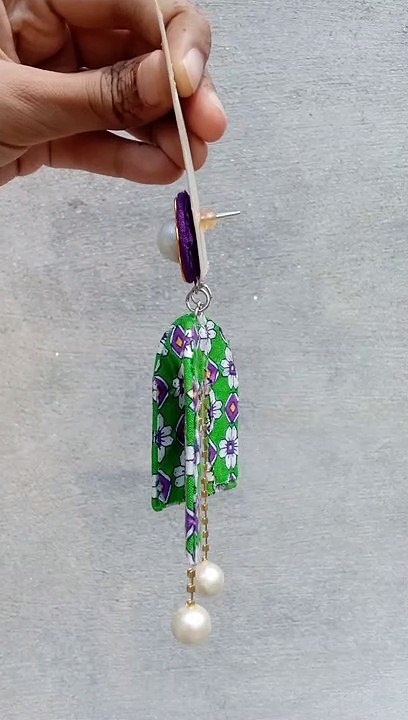 fabric earrings #creativefatimaakram #diy #handmade - video Dailymotion