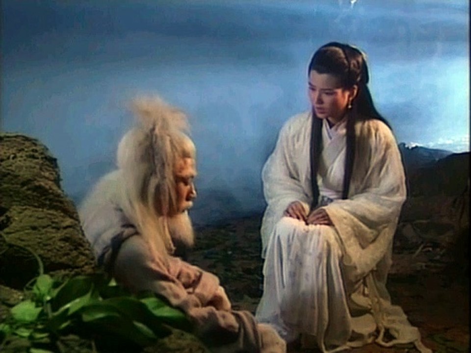 The Return of the Condor Heroes 95 in slow motion 神鵰俠侶 李若彤版 小龍女和周伯通被困山洞 ...