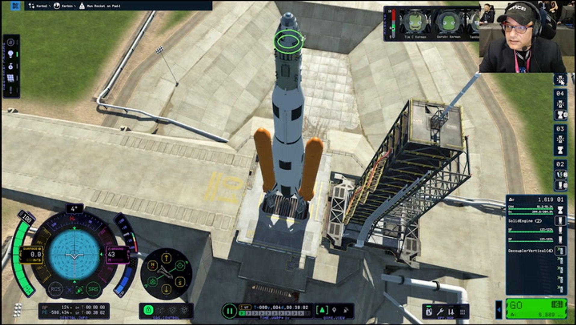 Kerbal Space Program Rocket On Launchpad