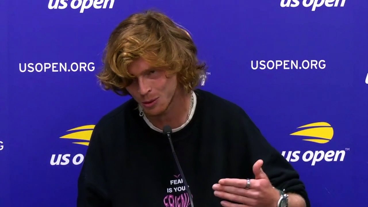 US Open 2023 - Andrey Rublev : "My secret ? Bananas since I was 11 ...