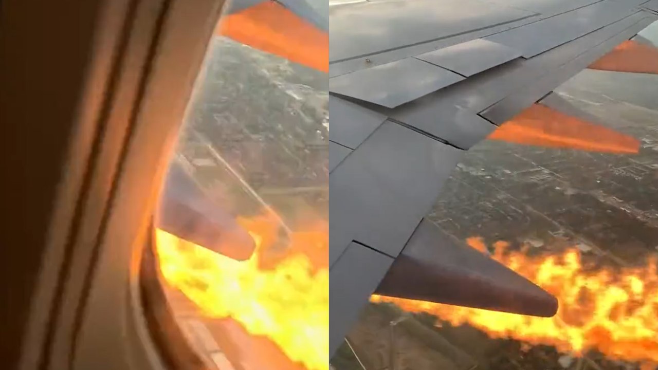 Dramatic ENGINE FIRE Forces Emergency Landing! - video Dailymotion