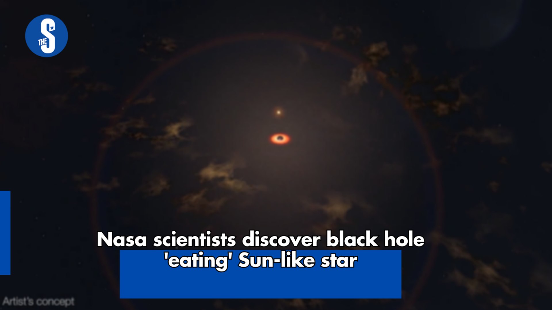 Black Hole Devouring Sun