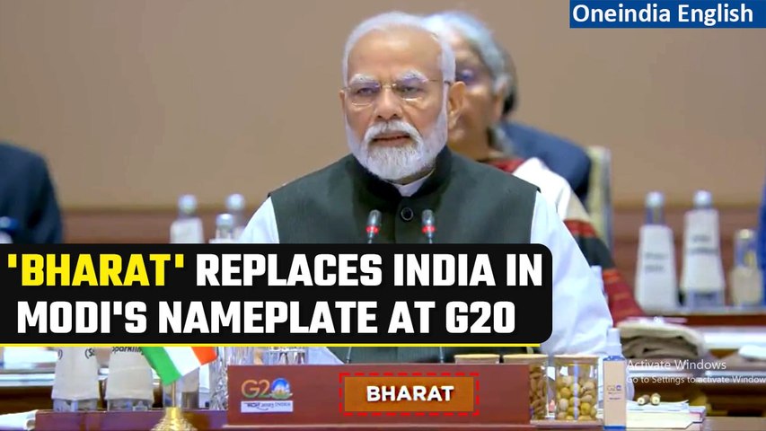 Bharat Replaces India In PM Modi's Nameplate At G20 Summit - Oneindia News