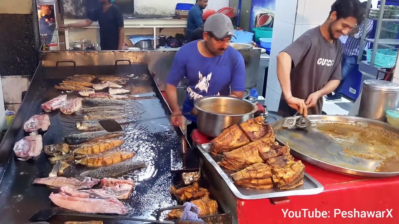 Tawa Fish Fry - Hyderabad Street Food in Pakistan - Crispy Fried Fish ...