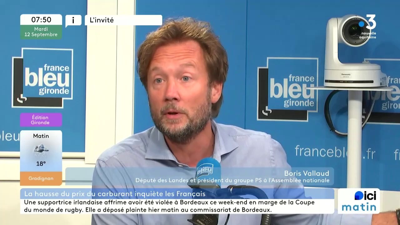 Boris Vallaud, président du groupe socialiste à l'Assemblée nationale ...