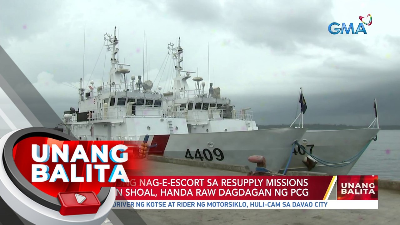 Mga barkong nag-e-escort sa resupply missions sa Ayungin Shoal, handa ...