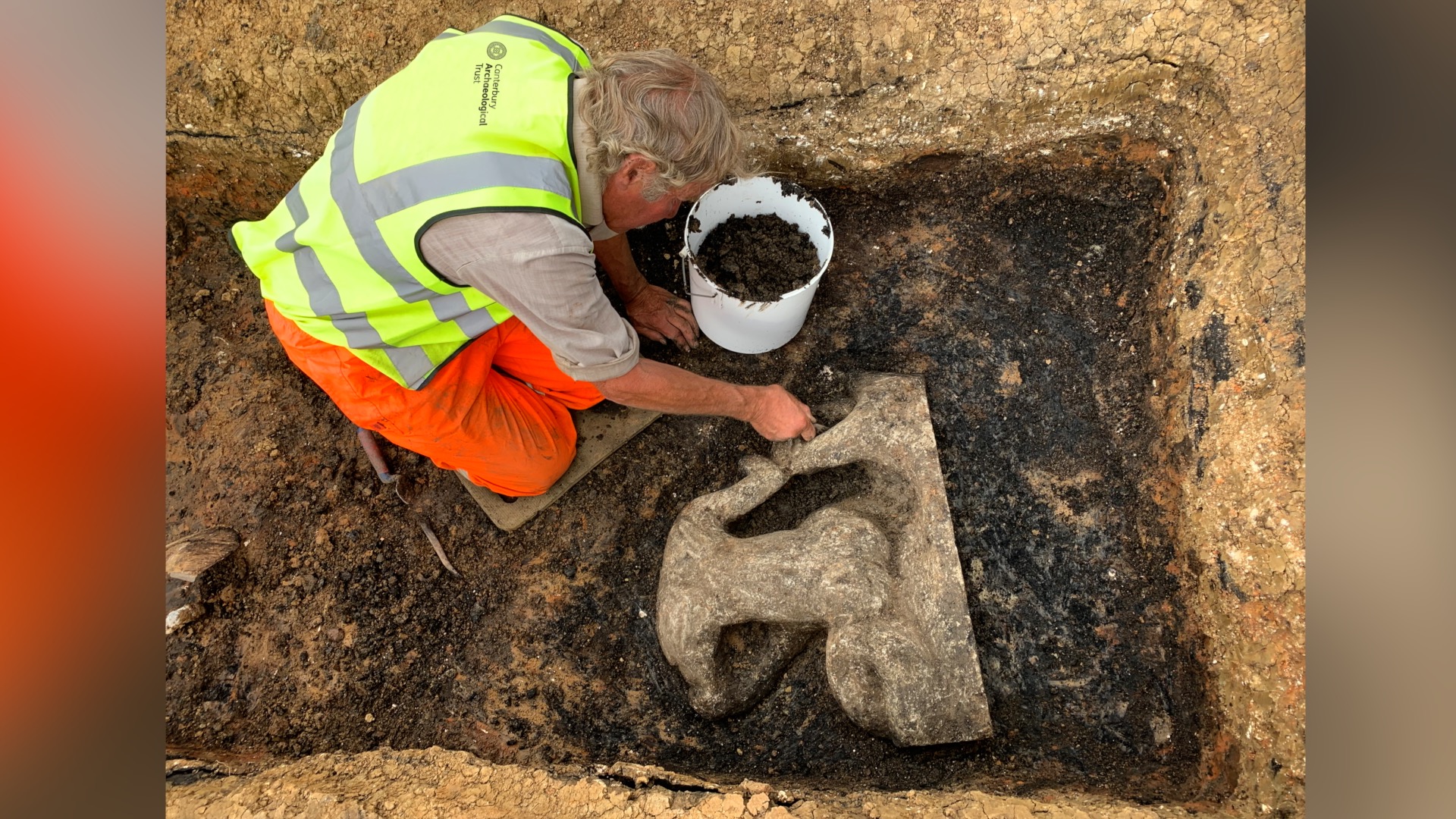 Teynham building site uncovers Britain's first known statue of Roman god