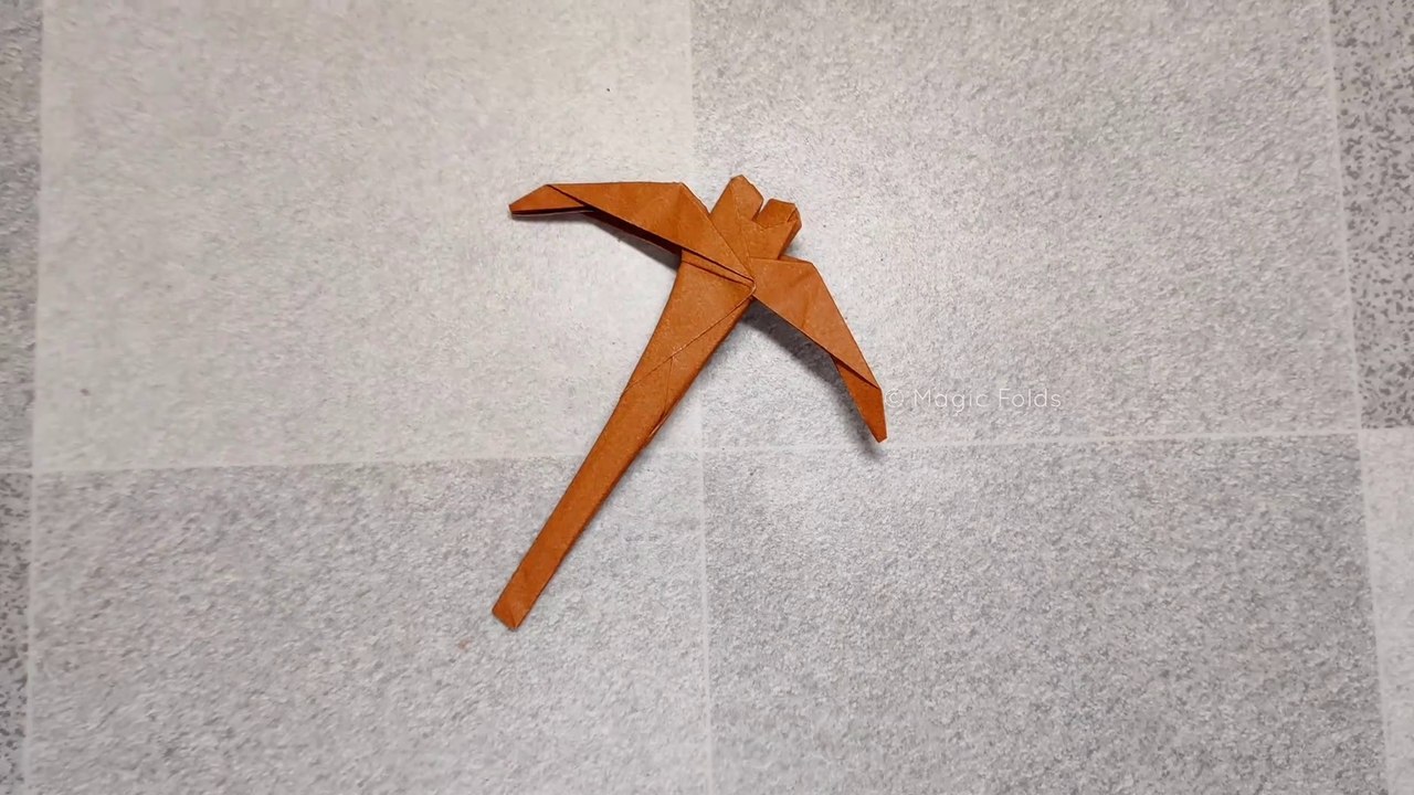 Origami Pickaxe | Origami tutorial | Paper craft - video Dailymotion