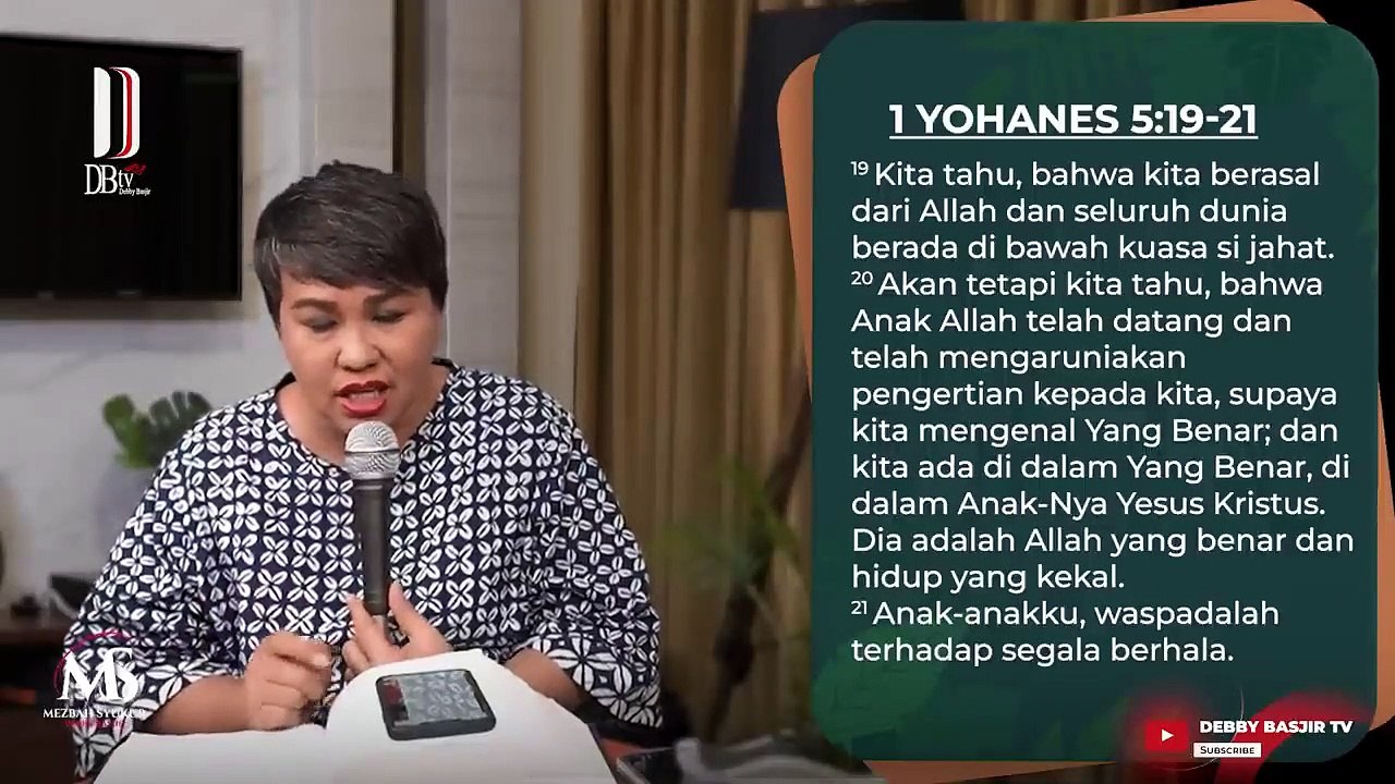 1 Yohanes 5 ayat 19 - Debby Basjir #debbybasjir - video Dailymotion