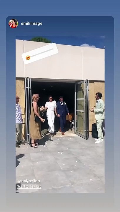 Sandy Héribert a épousé son compagnon. Instagram - Vidéo Dailymotion