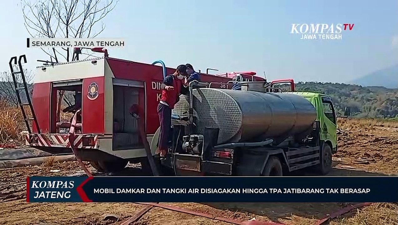 Mobil Damkar dan Tangki Air Disiagakan Hingga TPA Jatibarang Tak Berasap - Video Dailymotion