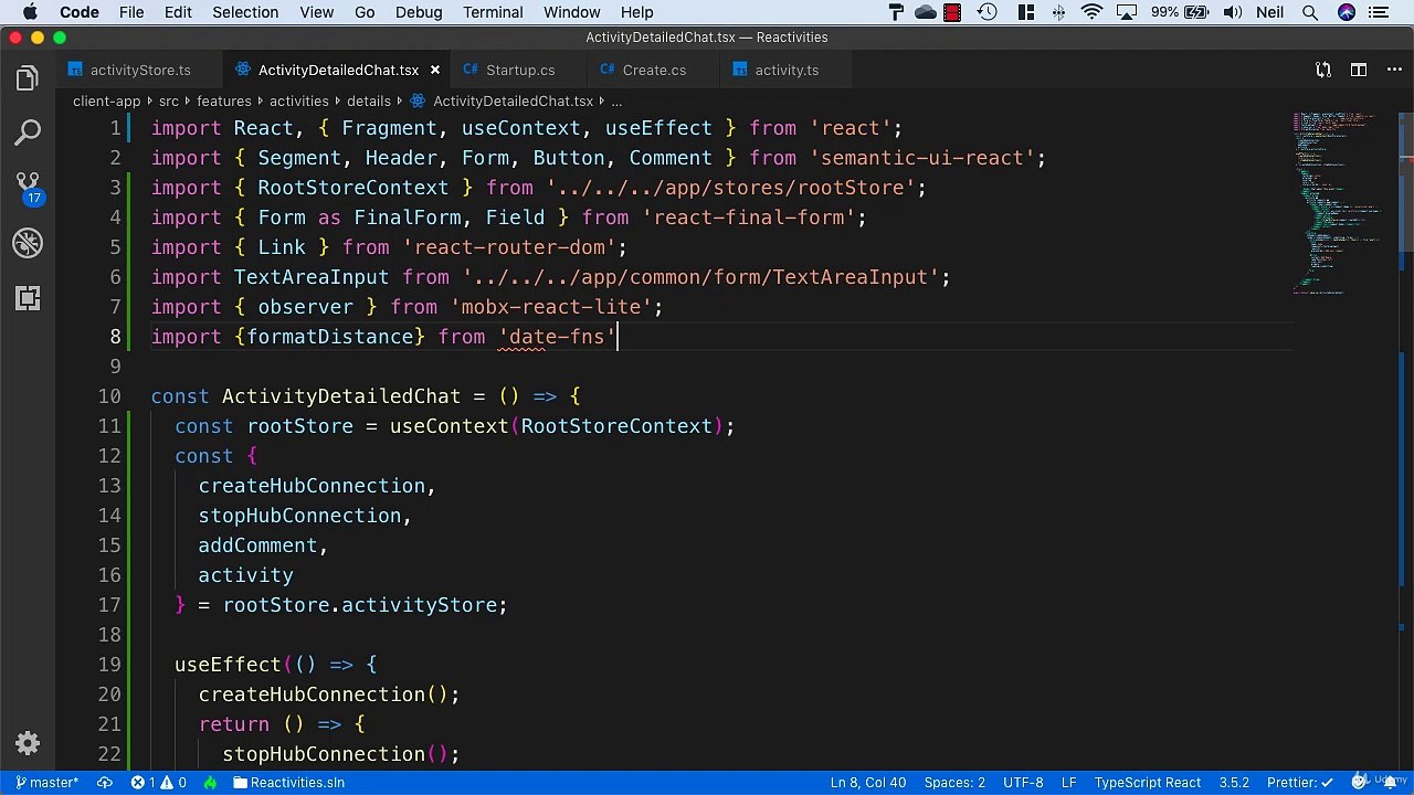 SignalR (Legacy) - Formatting Dates in words using Date-FNS - video ...