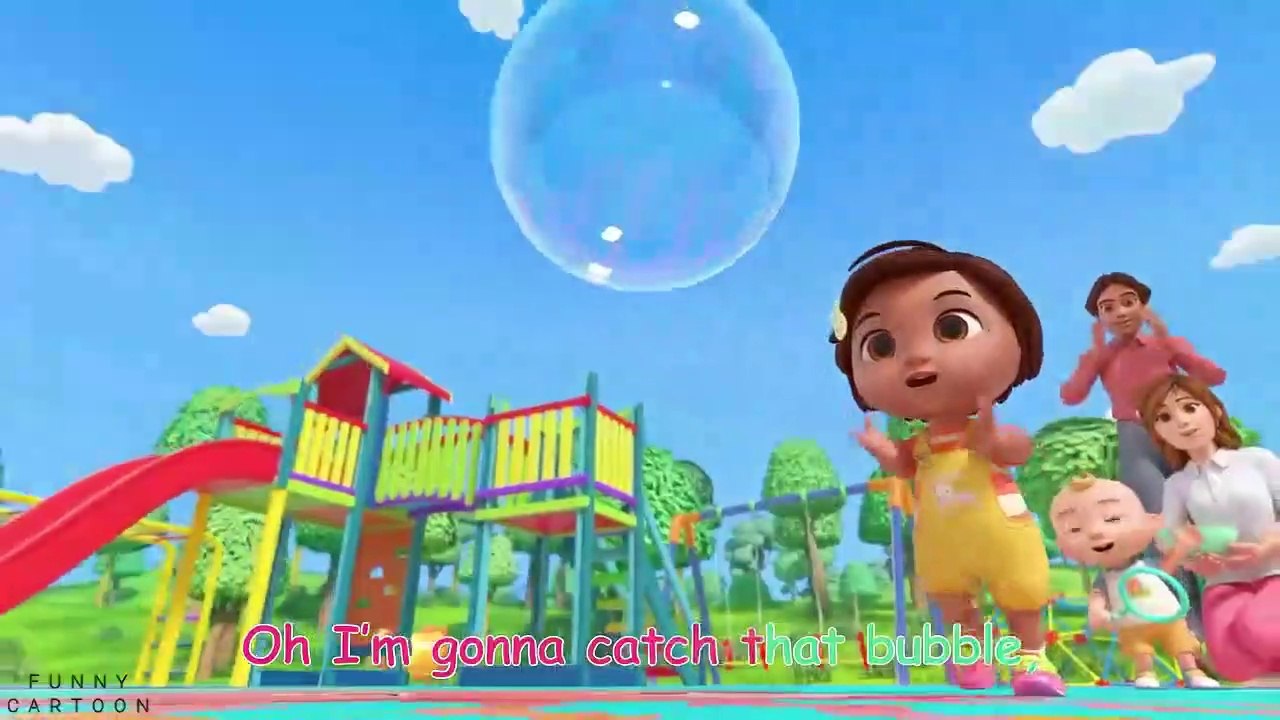 Bubbles Song - Play Outside with bubbles - Children song - child song ...