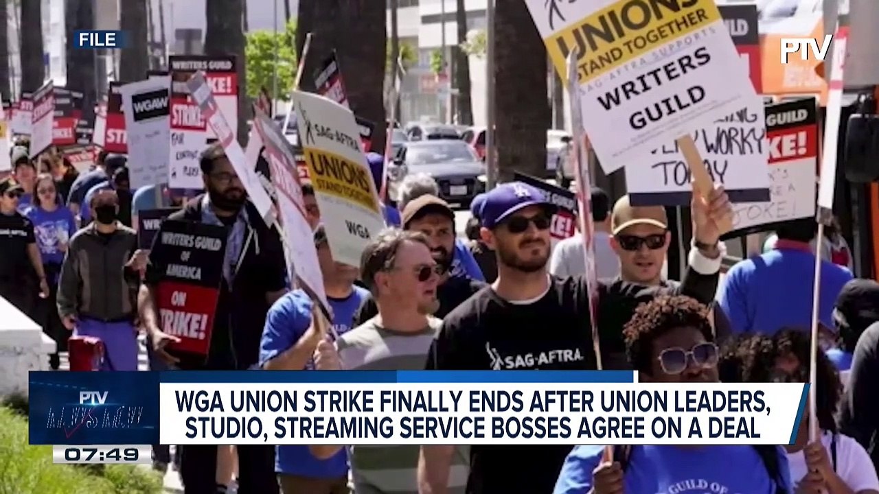 WGA union strike finally ends after union leaders, studio, streaming ...