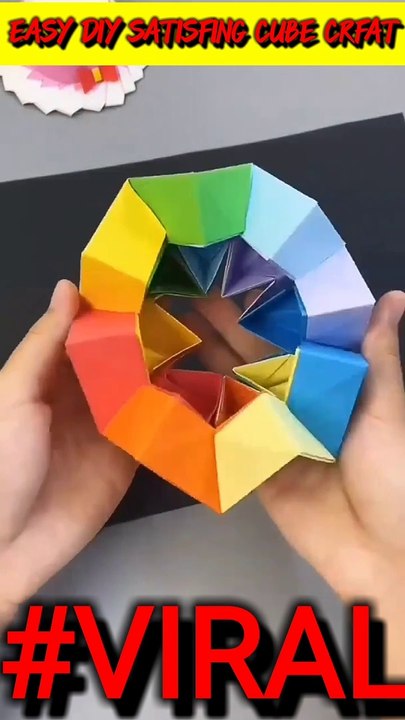 **Instagram Reels Description:** **Make your own satisfying paper cube ...