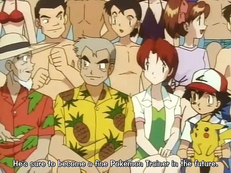 Pokémon Indigo League Episode 18 Beauty and the Beach: Delia Ketchum's ...