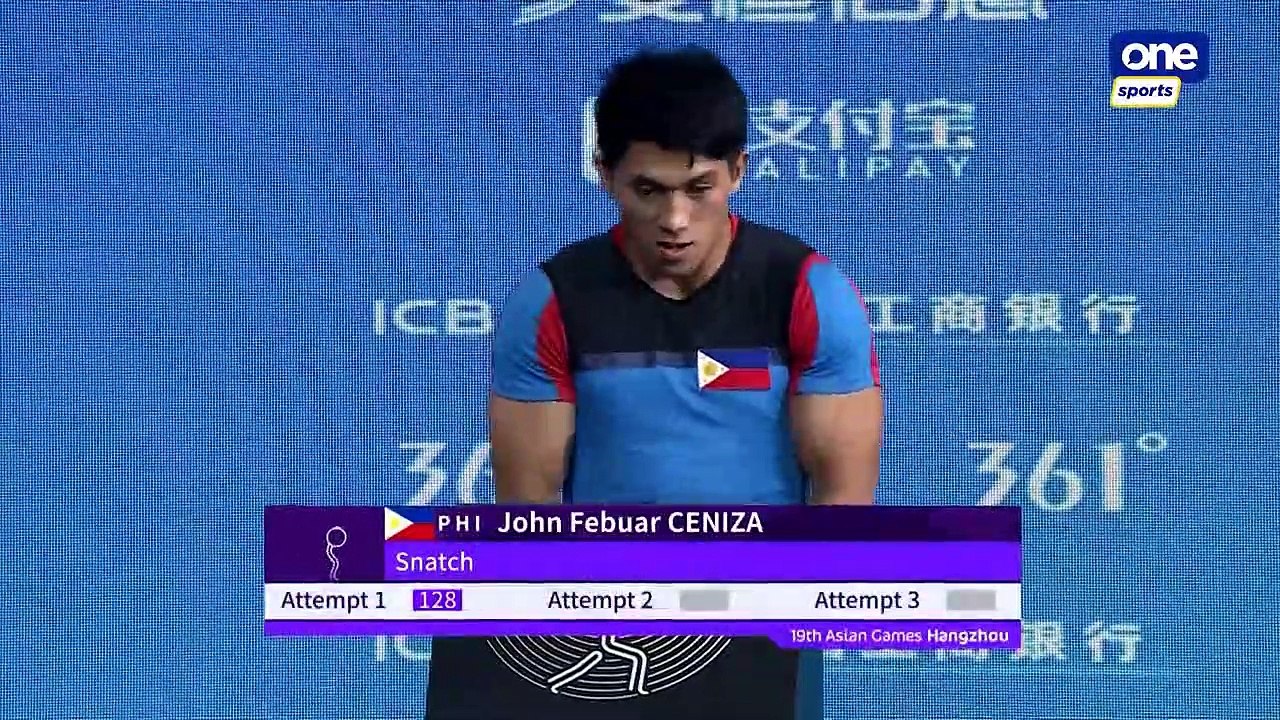 John Ceniza finishes 4th in men's 61 kg weightlifting in Asian Games ...