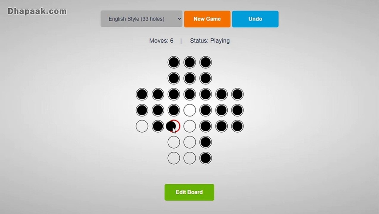 Peg Solitaire Game Solution - video Dailymotion