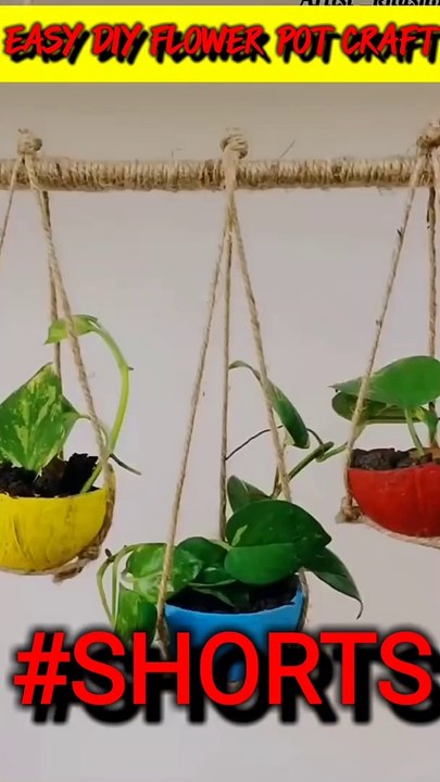 EASY DIY Home Made Flower Pot - Step-by-Step Tutorial **Description ...