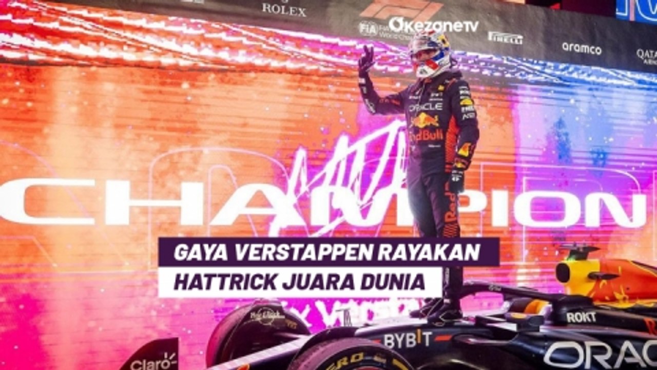 Gaya Max Verstappen Rayakan Hattrick Juara Dunia F1, Samai Rekor Michael Schumacher - video ...