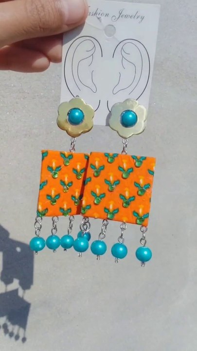 diy Fabric earrings ---- _youtubeshorts _diy _viral _shorts ...