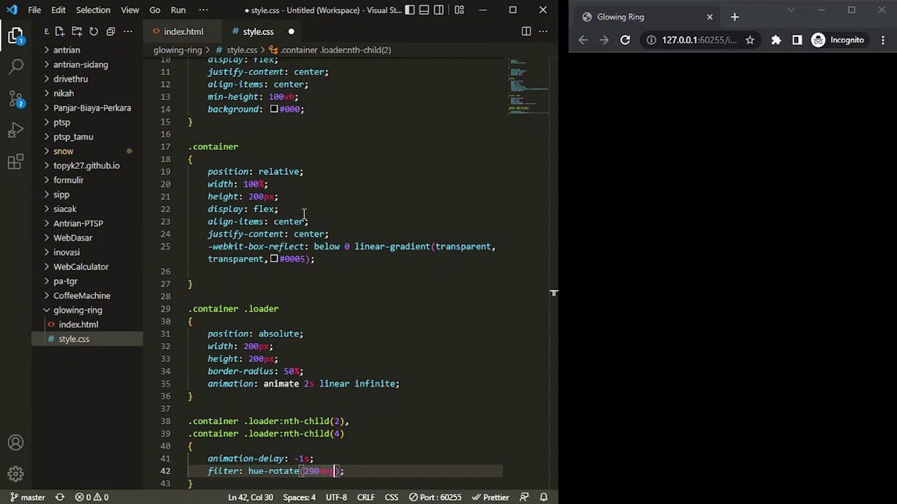 Ring Loading Animation with CSS - Video Dailymotion