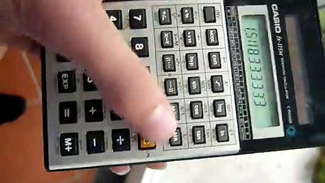 Old Casio calculator fx-115M - video Dailymotion