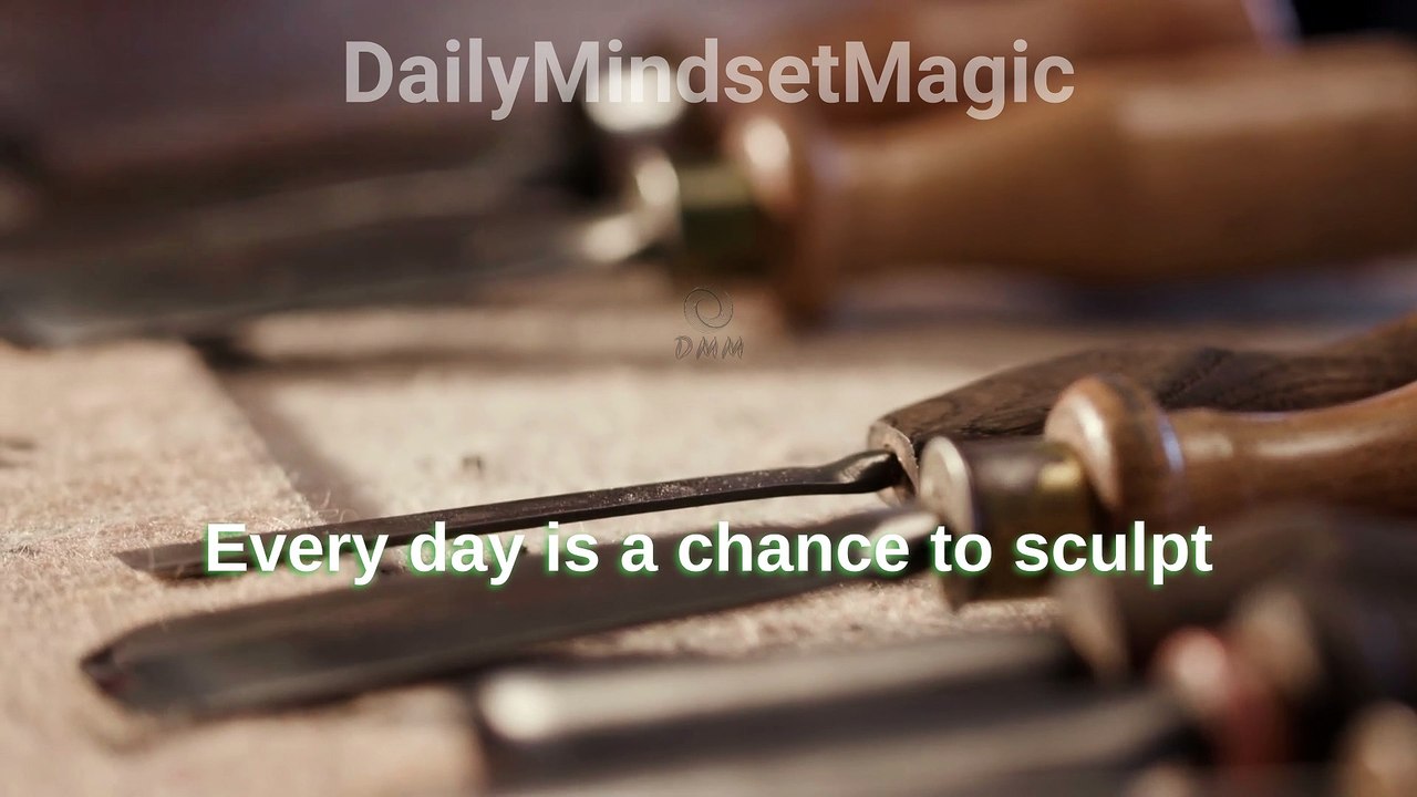 Carve a Masterpiece | Motivational Quote | #DailyMindsetMagic | # ...