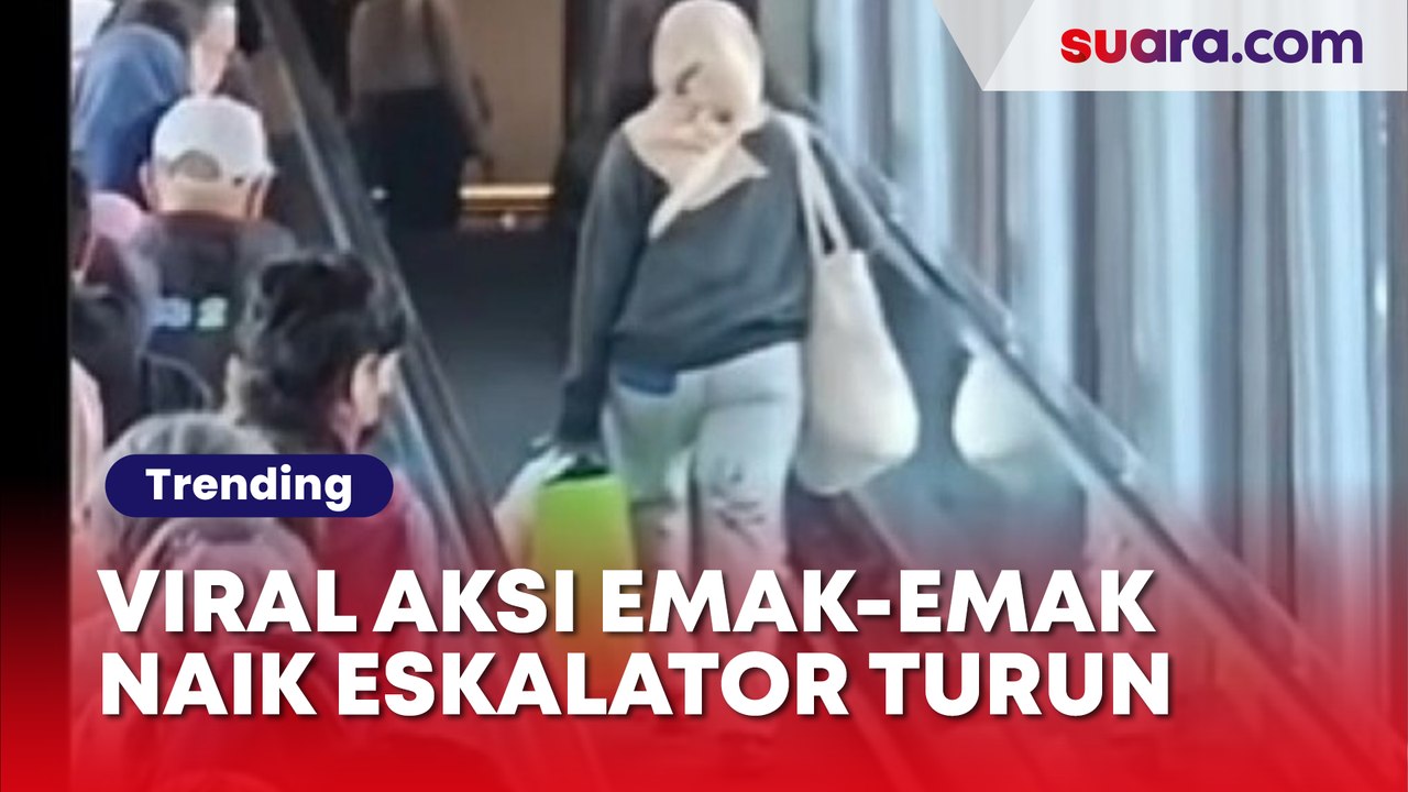 Viral Aksi Emak-Emak Jalan Naik Eskalator Turun Demi Hindari Kepadatan, Auto Jadi Tontonan ...