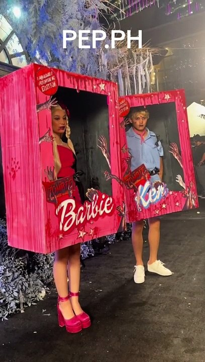 Sofia Pablo and Allen Ansay as Barbie and Ken horror-version # ...