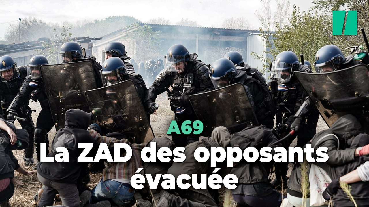 Les images de l'évacuation à Saïx de la ZAD des anti A69 - Vidéo ...
