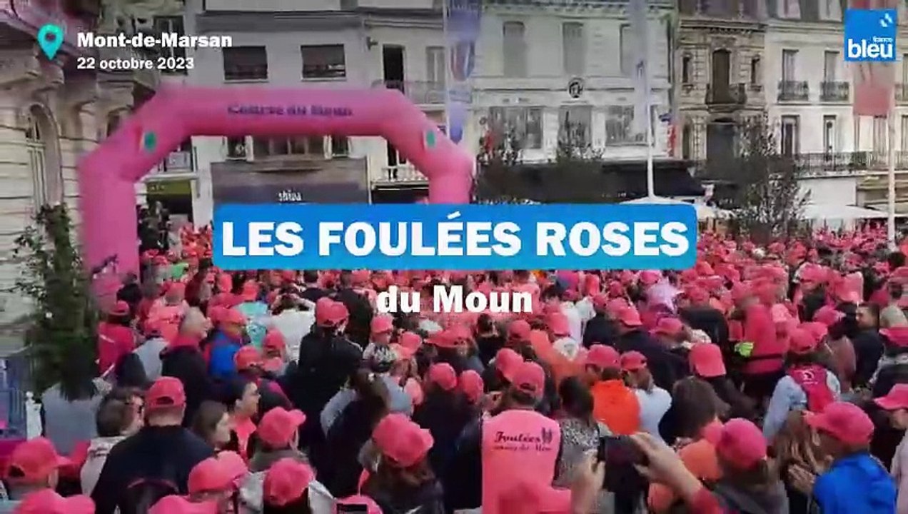 Les Foulées roses du Moun à Mont-de-Marsan, dans les Landes - Vidéo ...