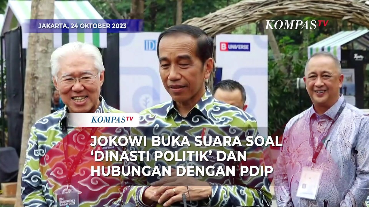 Jokowi Jawab Tudingan Dinasti Politik dan Hubungan dengan PDIP Usai Gibran Jadi Cawapres - Video ...