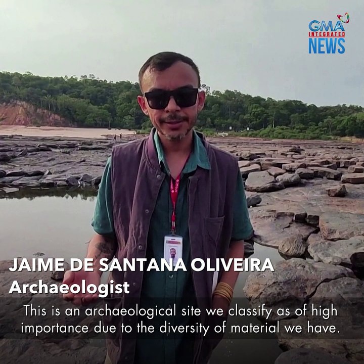 Mga batong daan-daang taon nang nakalubog sa ilog, may mga mukha ng tao ...